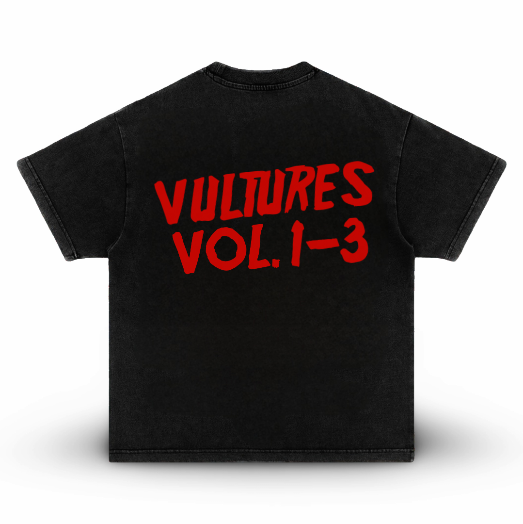 Vultures Ye Kanye West & Bianca Censori Heavy Boxy Washed Black T-S – BGF Designs