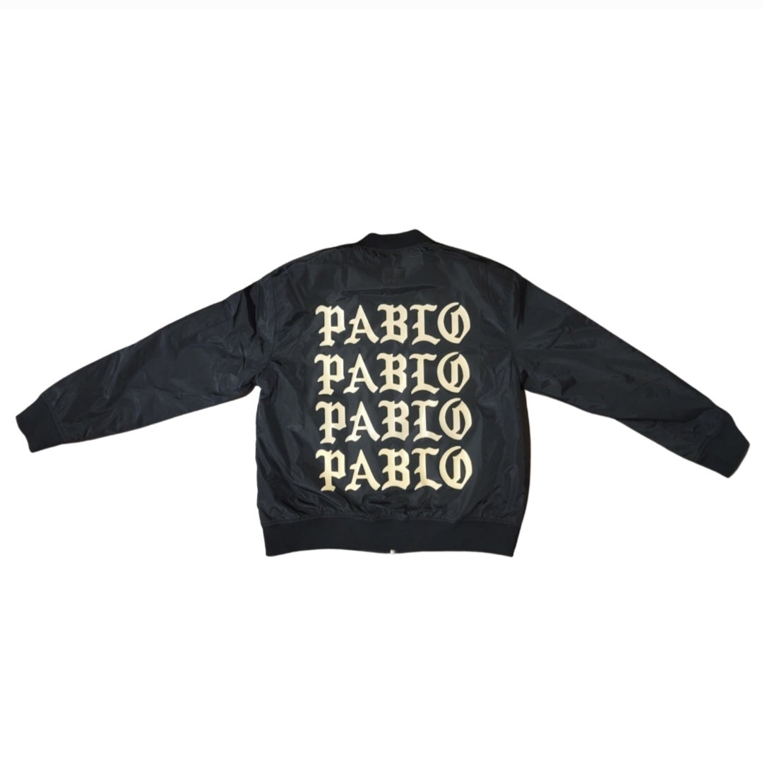Kanye West The Life Of Pablo Tour Merch Black Bomber Jacket Mens BGF kanye-west-the-life-of-pablo-tour-merch-black-bomber-jacket-mens-bgf