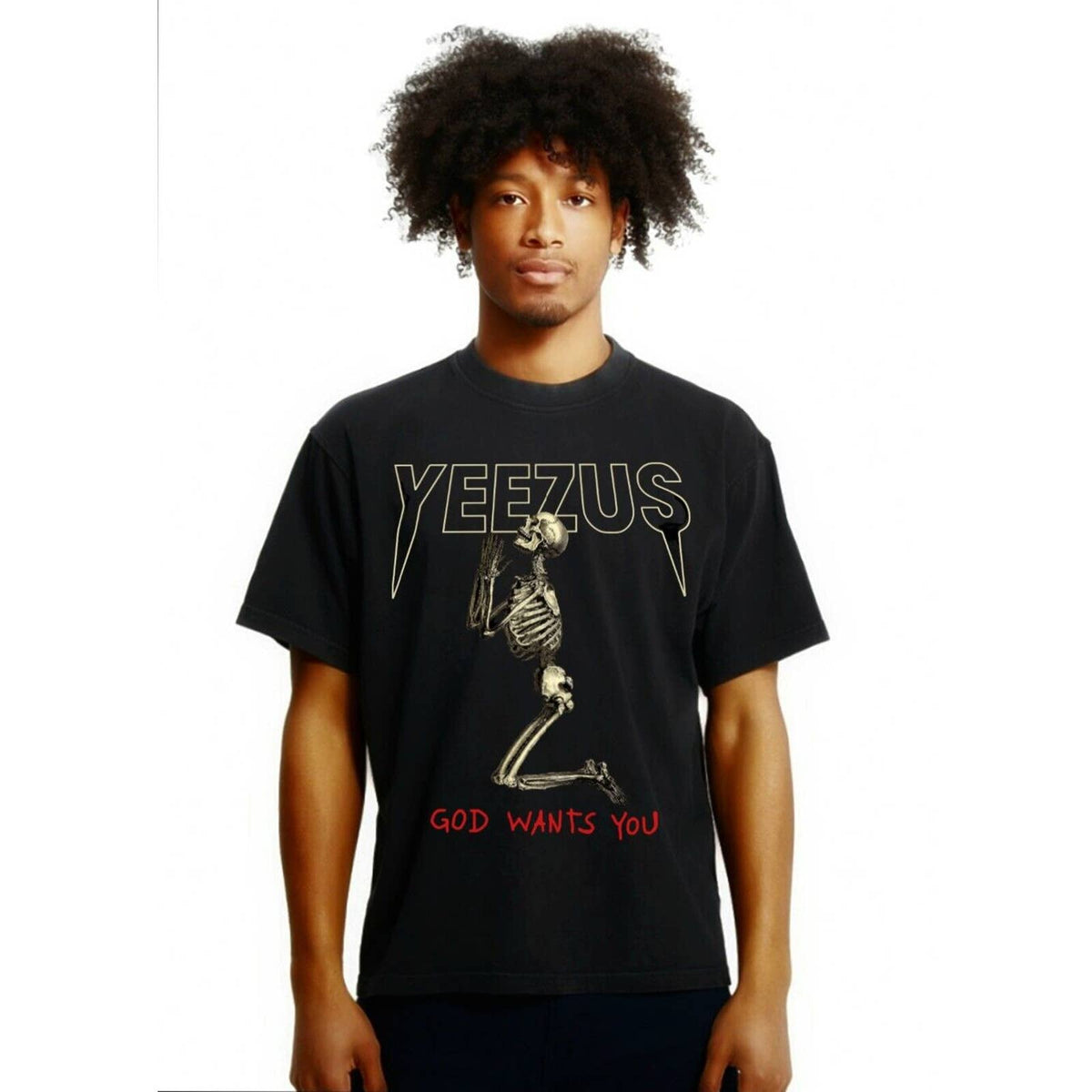 Kanye West Ye Yeezus God Wants You Heavyweight Streetwear Boxy Vintage ...