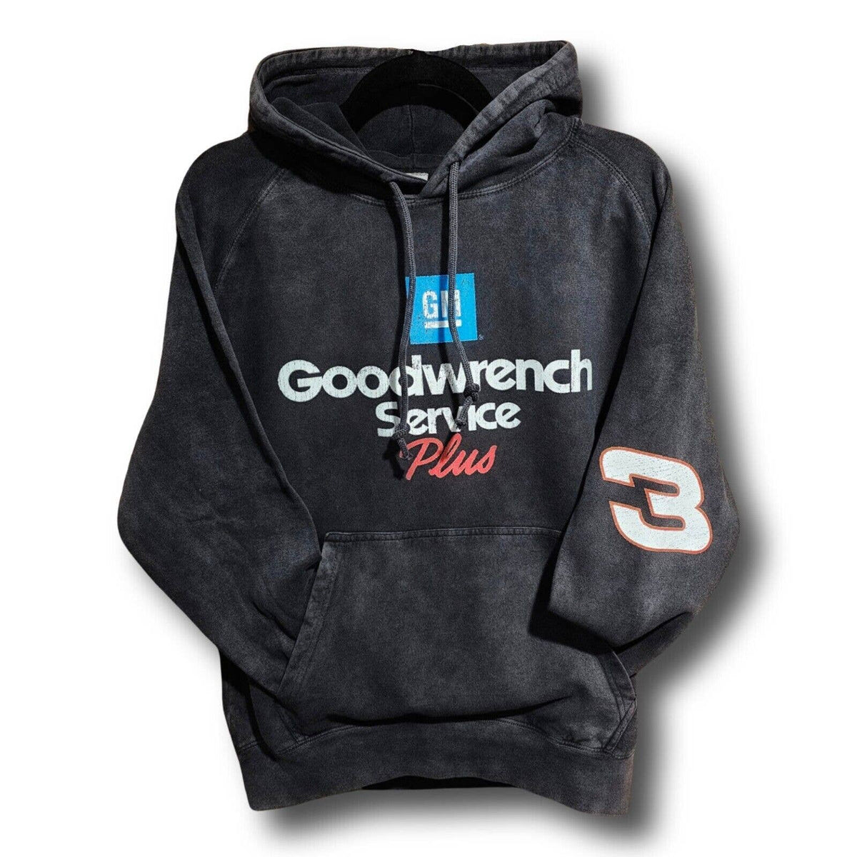 Dale Earnhardt 3 Goodwrench Nascar Distressed Black Vintage Style Prem ...
