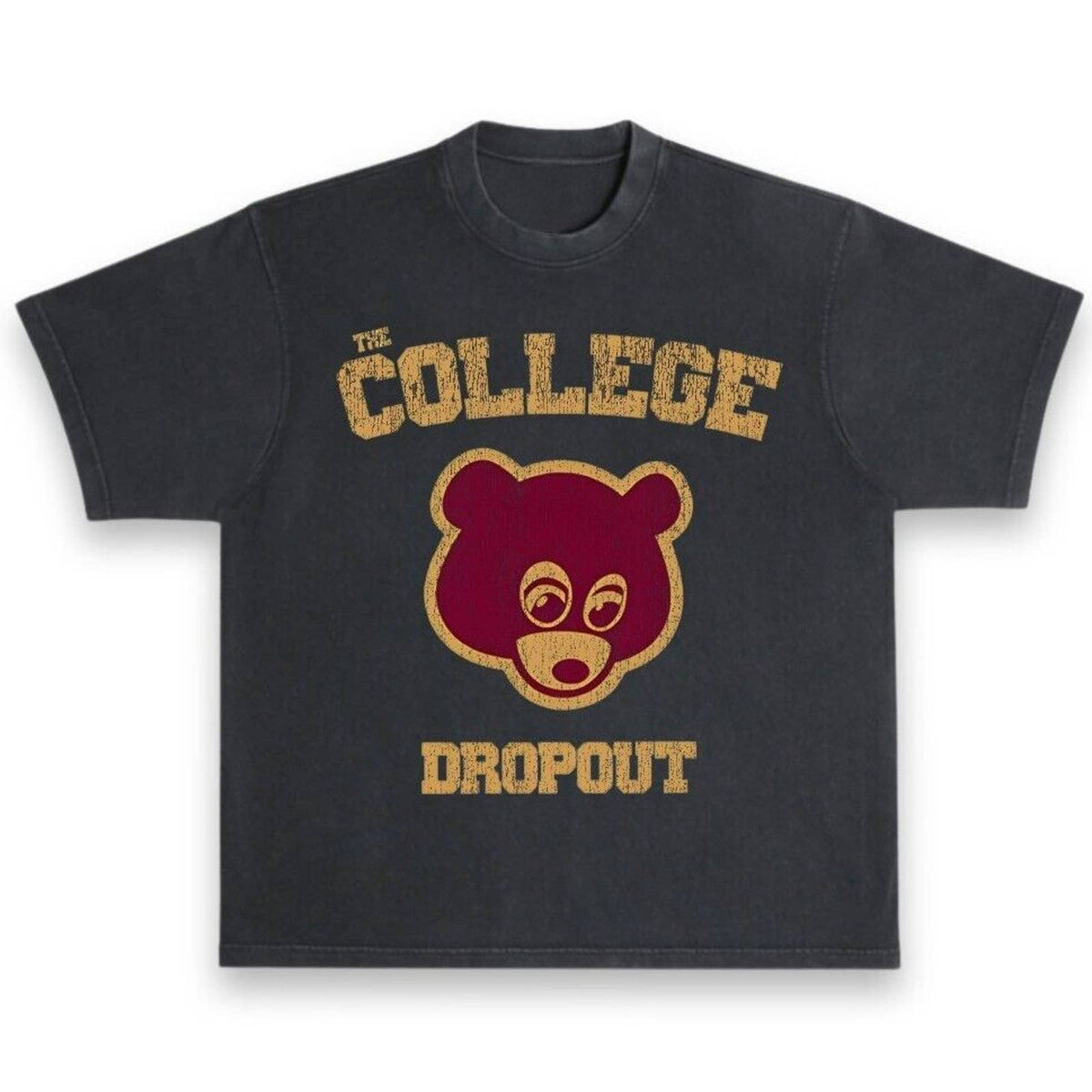 Kanye West Ye The College Dropout Heavyweight Vintage Style Washed Bla ...